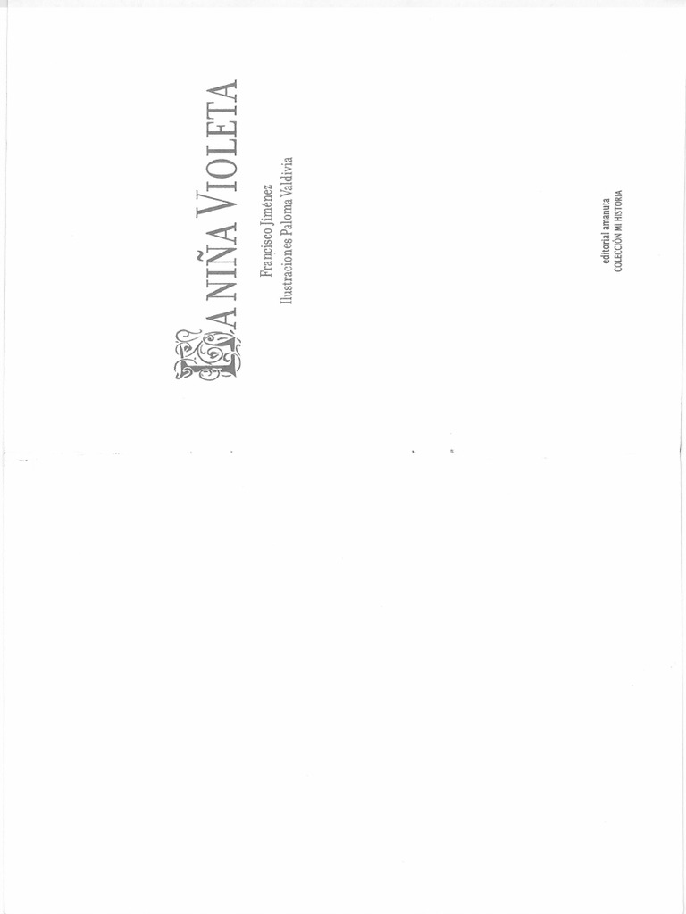 Libro La Niña Violeta | PDF