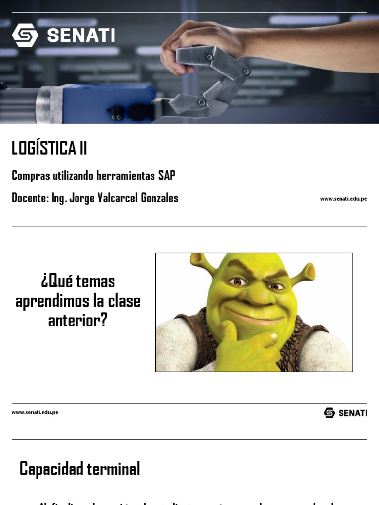 Sesión 1 - U4 - Logística II | PDF | Planificación de recursos ...