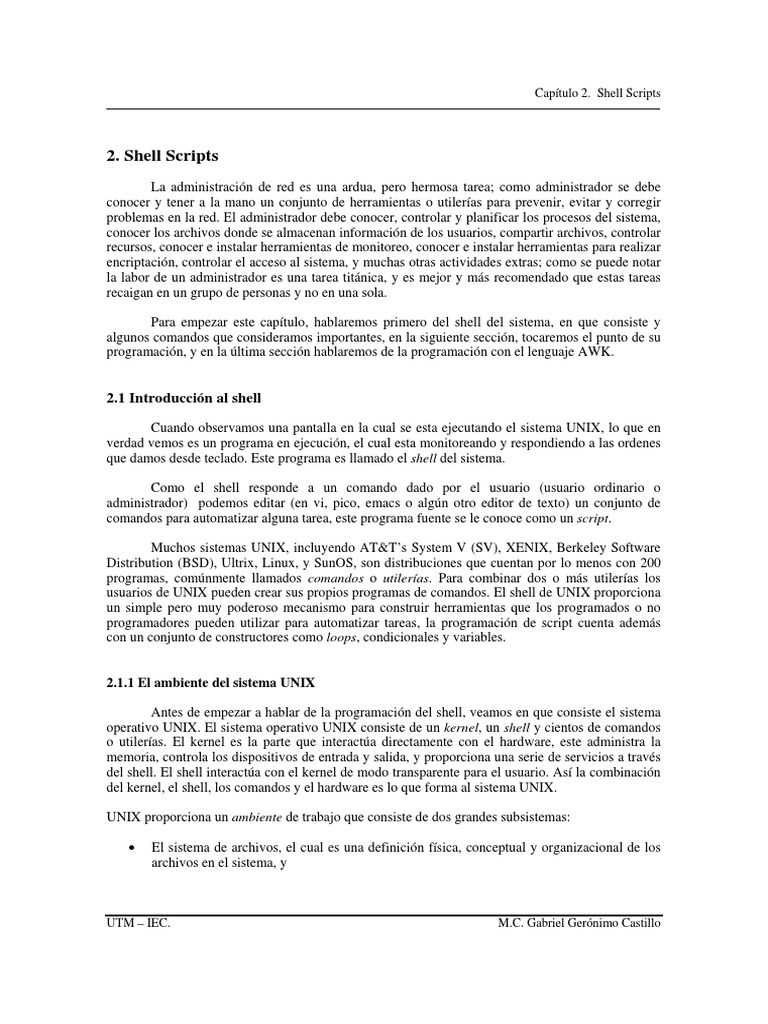 Capitulo 2-Shell | PDF
