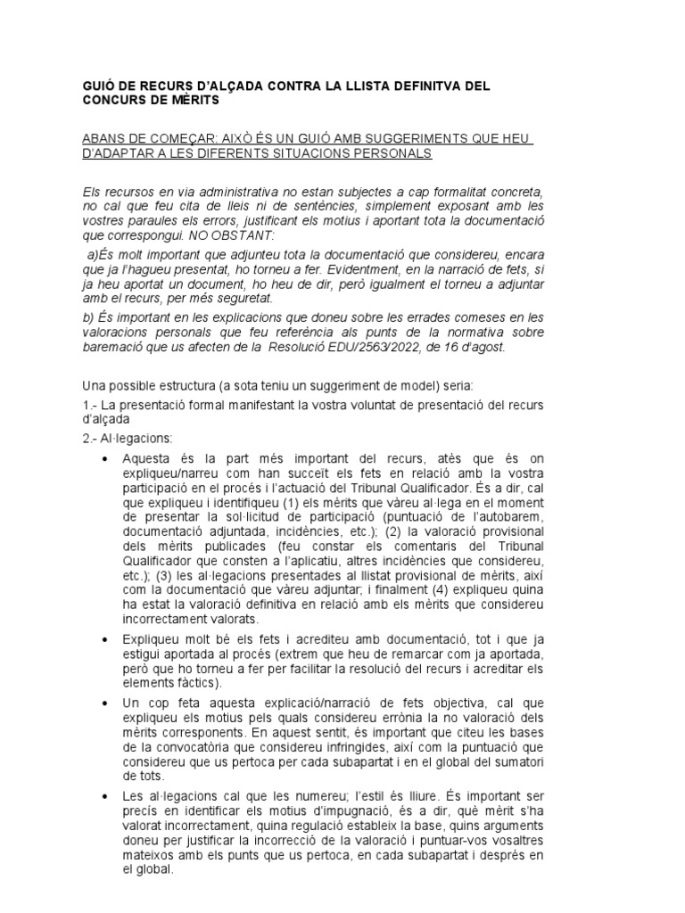 Model Rec Alcada | PDF