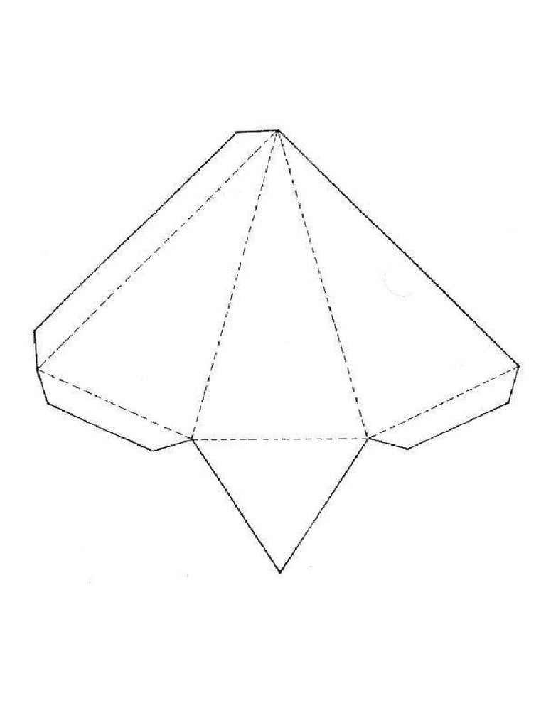 Pirâmide Triangular Base Molde | PDF