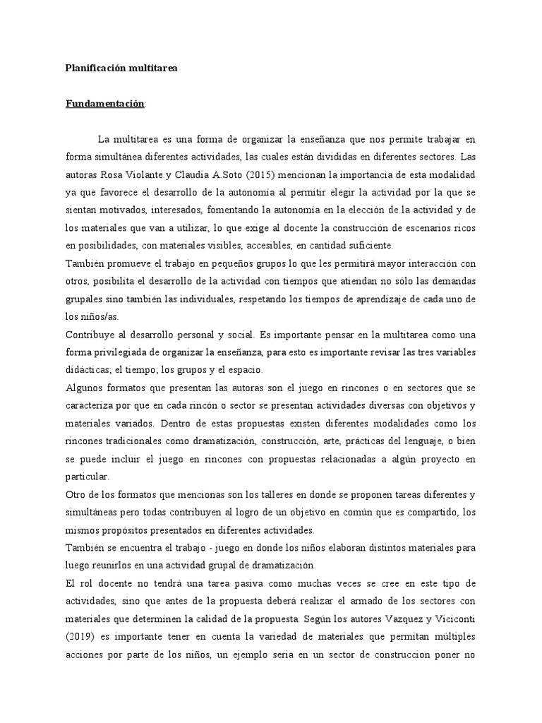 Planificación Multitarea | PDF | Enseñando