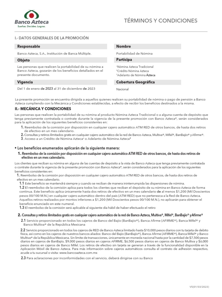 Tyc Portabilidad Nomina | PDF