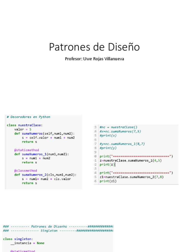 Patrones de Diseño - Python | PDF