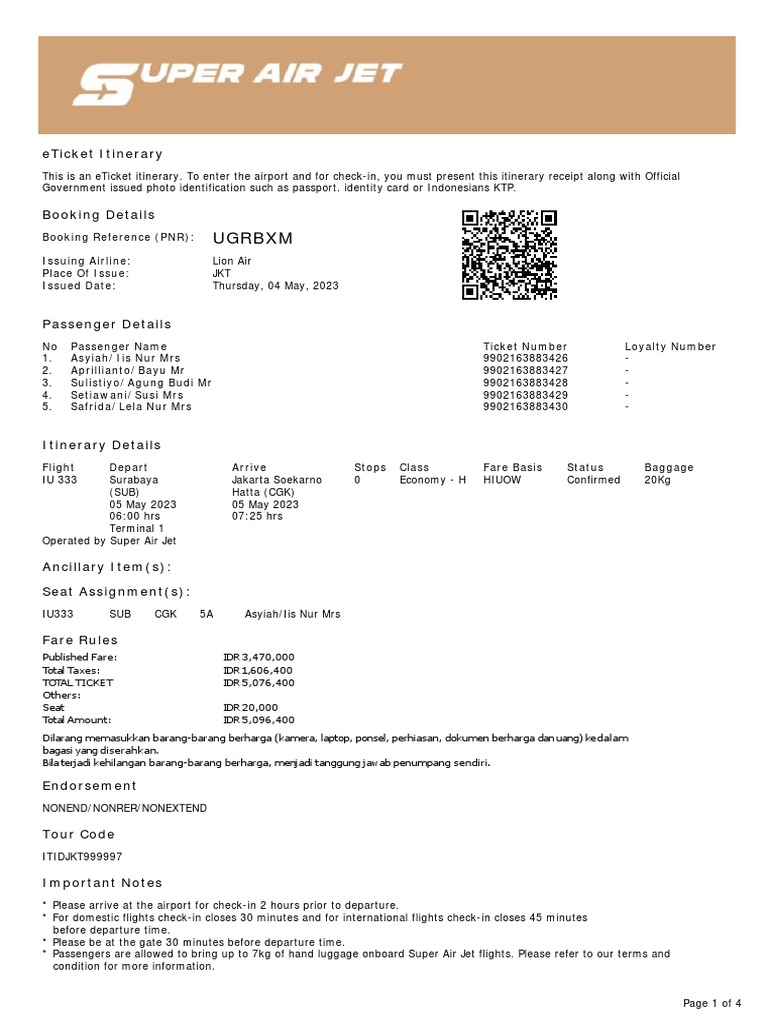 SUB CGK Bu Iis DKK 5mei | PDF | Baggage | Aviation