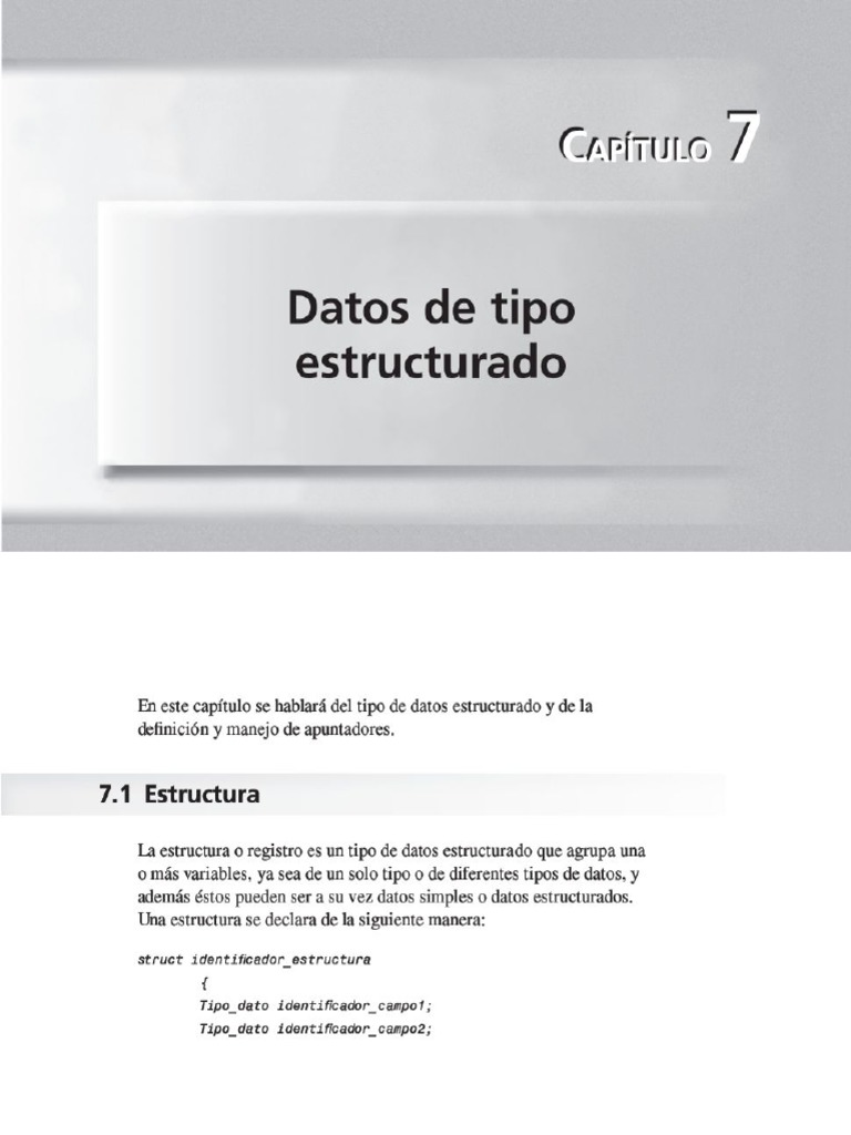 C7-Datos Estructurados | PDF
