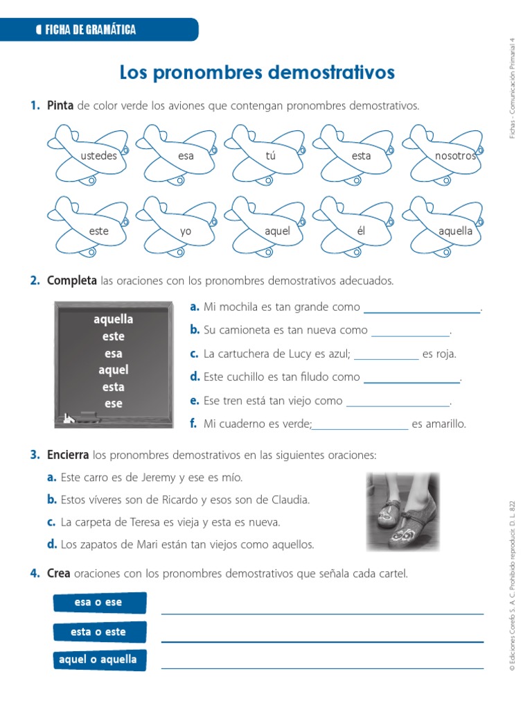 FA - Los Pronombres Demostrativos | PDF | Sintaxis | Morfología Lingüística