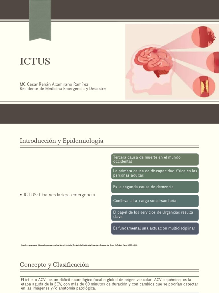 ICTUS | PDF | Carrera | Neurología