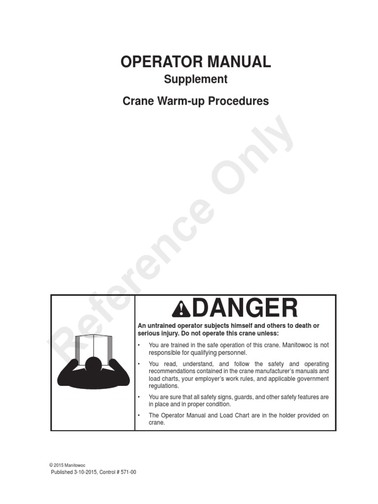 National Crane 1300A Operators Manual | PDF | Crane (Machine) | Machines