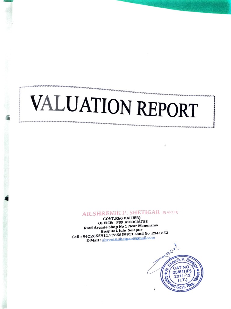 Valuation | PDF | Lease | Wall