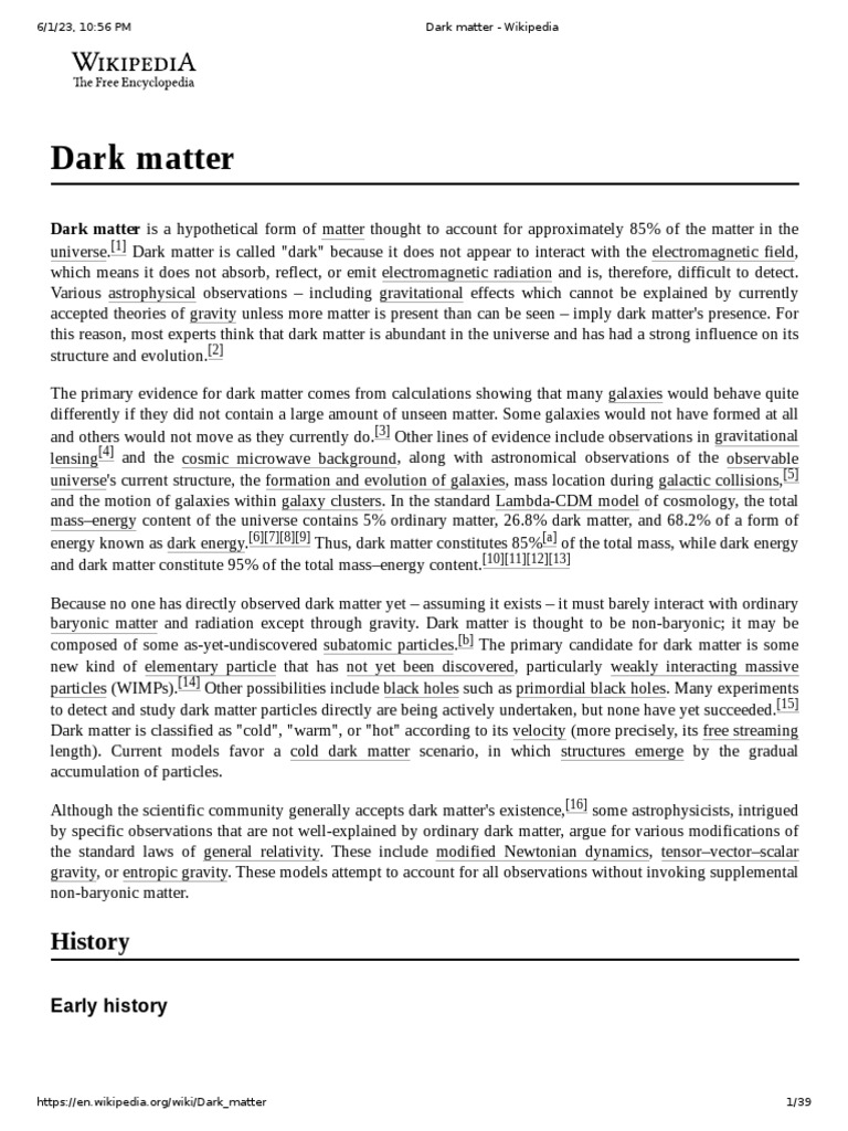 1i Dark Matter | PDF