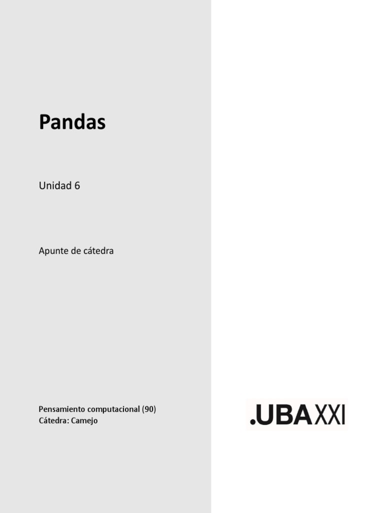 Introducción a Pandas en Python | PDF | Software | Ingeniería de software