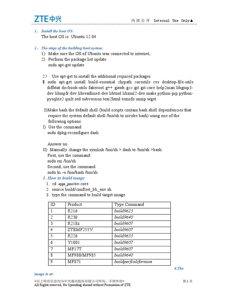 How To Install The Linux Building System and Build Imagev0.8 | PDF | Sudo | Software Engineering