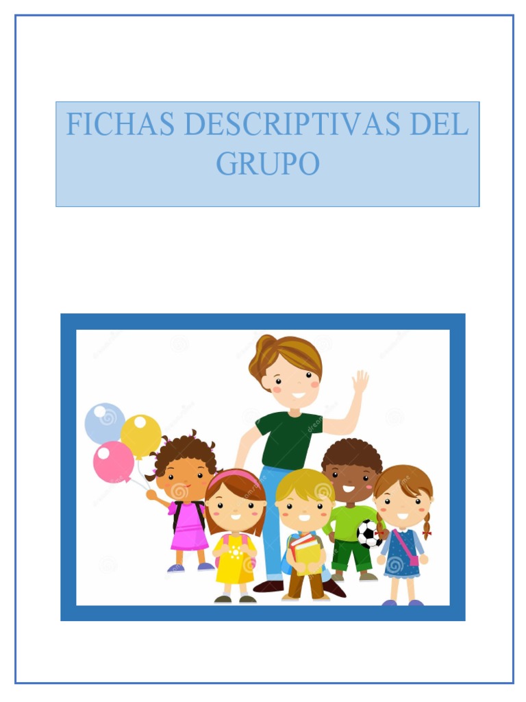 Ficha Descriptiva de Grupo Editable Prellenada | PDF