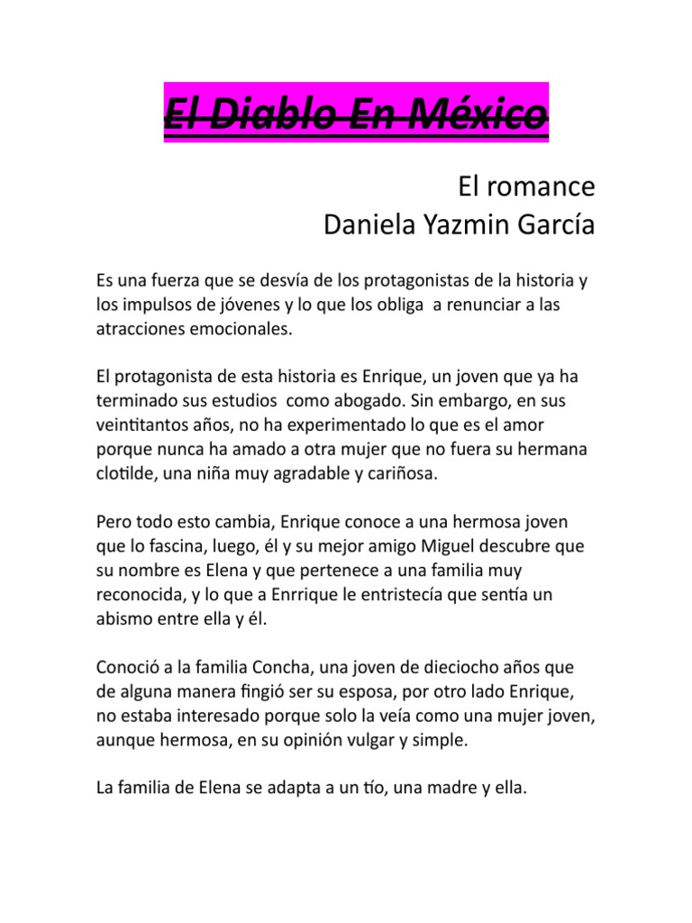 El Diablo en México D.Y.G.B. | PDF