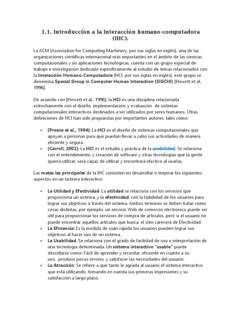 Lectura Unidad 1 | PDF | La interacción persona-ordenador | Usabilidad