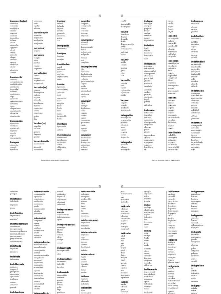 Diccionario de Sinónimos y Antónimos Parte 5 | PDF
