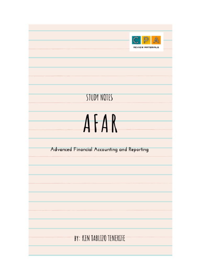 Study Notes in AFAR - Partnership Accounting | PDF
