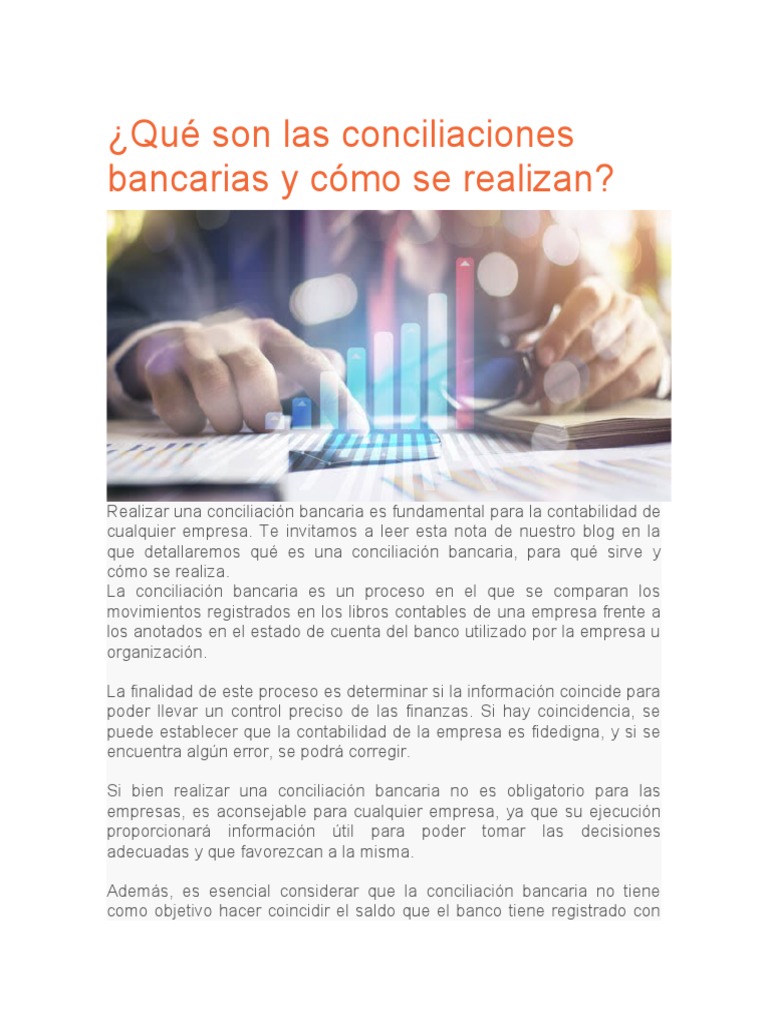 Conciliaciones Bancarias-Lectura | PDF | Contabilidad | Bancos