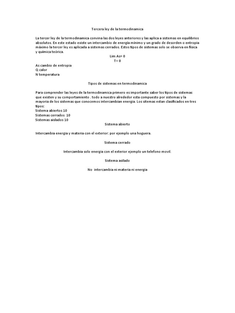 Tercera Ley De La Termodinámica Pdf 2691