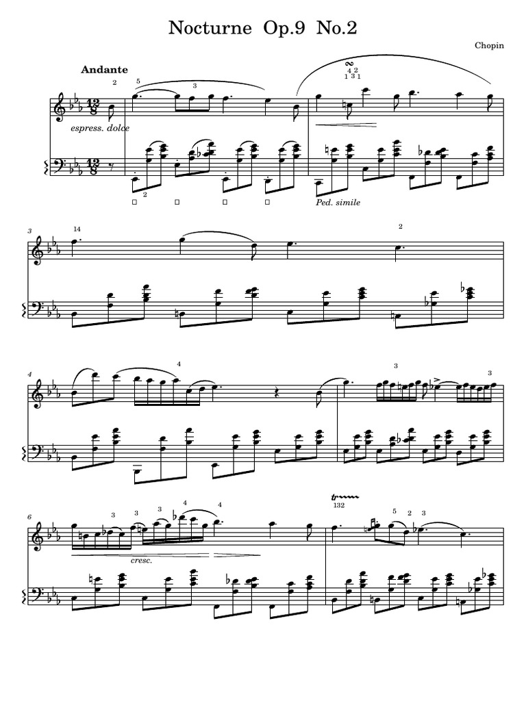 Chopin Nocturne Op. 9 No. 2 Analysis | PDF | Musical Forms | Musical ...