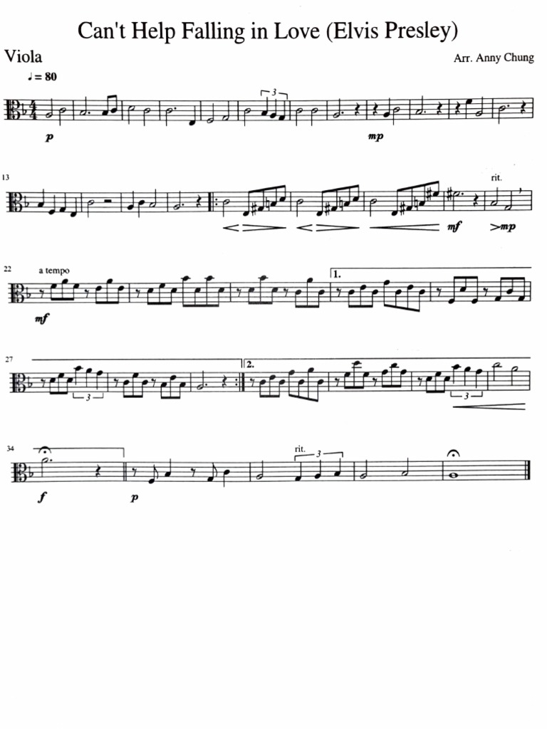 Cant Help Falling in Love | PDF