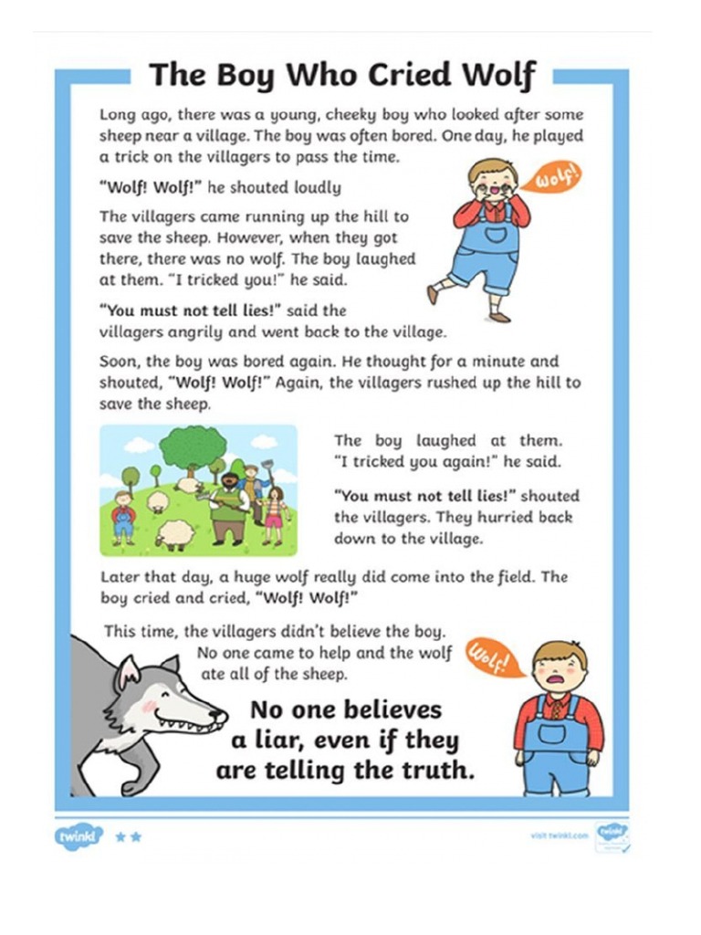 The Boy Who Cried Wolf | PDF