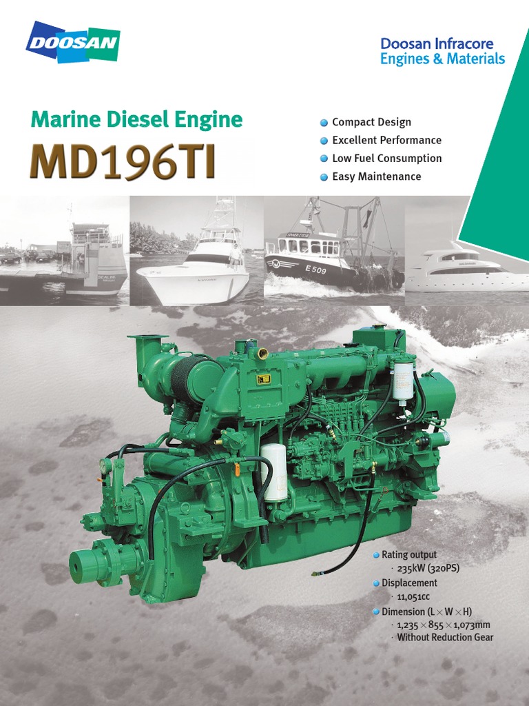 Motor Daewoo 235kw | PDF | Diesel Engine | Engines