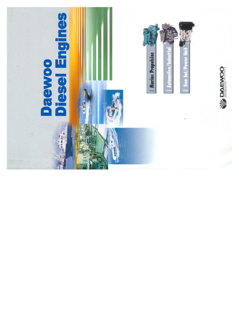 Catalogue Marine Engines Daewoo | PDF