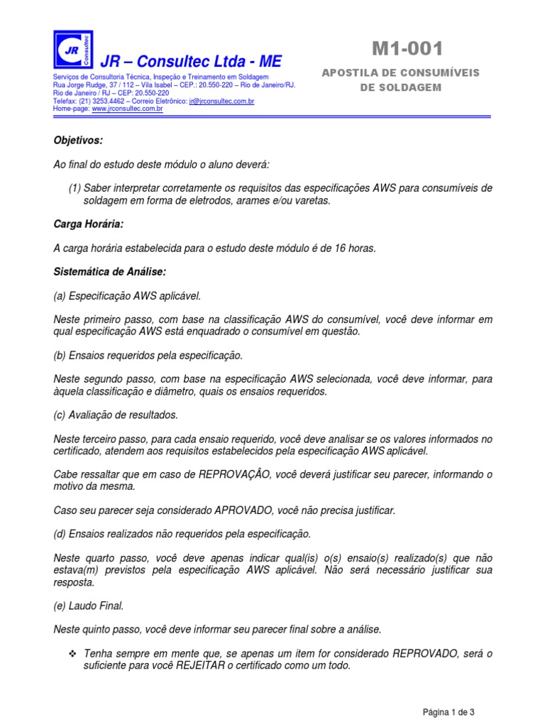 M1-001 Inspetor N2 de Solda Modulo 1 | PDF