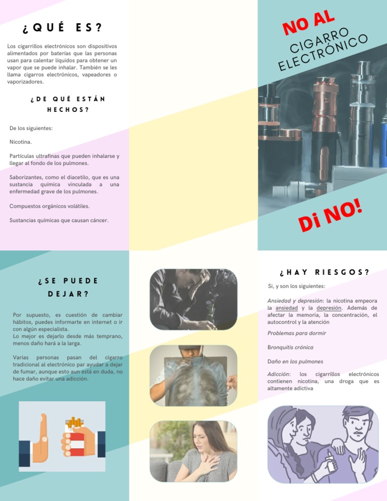 Triptico sobre el daño del vapeador | PDF