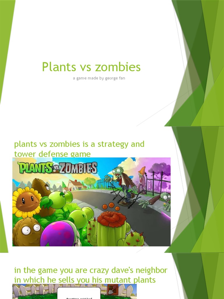 Plants Vs Zombies | PDF | Games & Activities