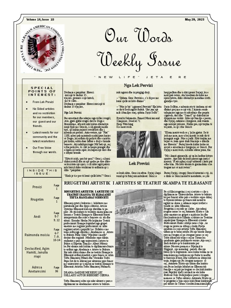 Newsletter Volume 14 Issue 18 | PDF