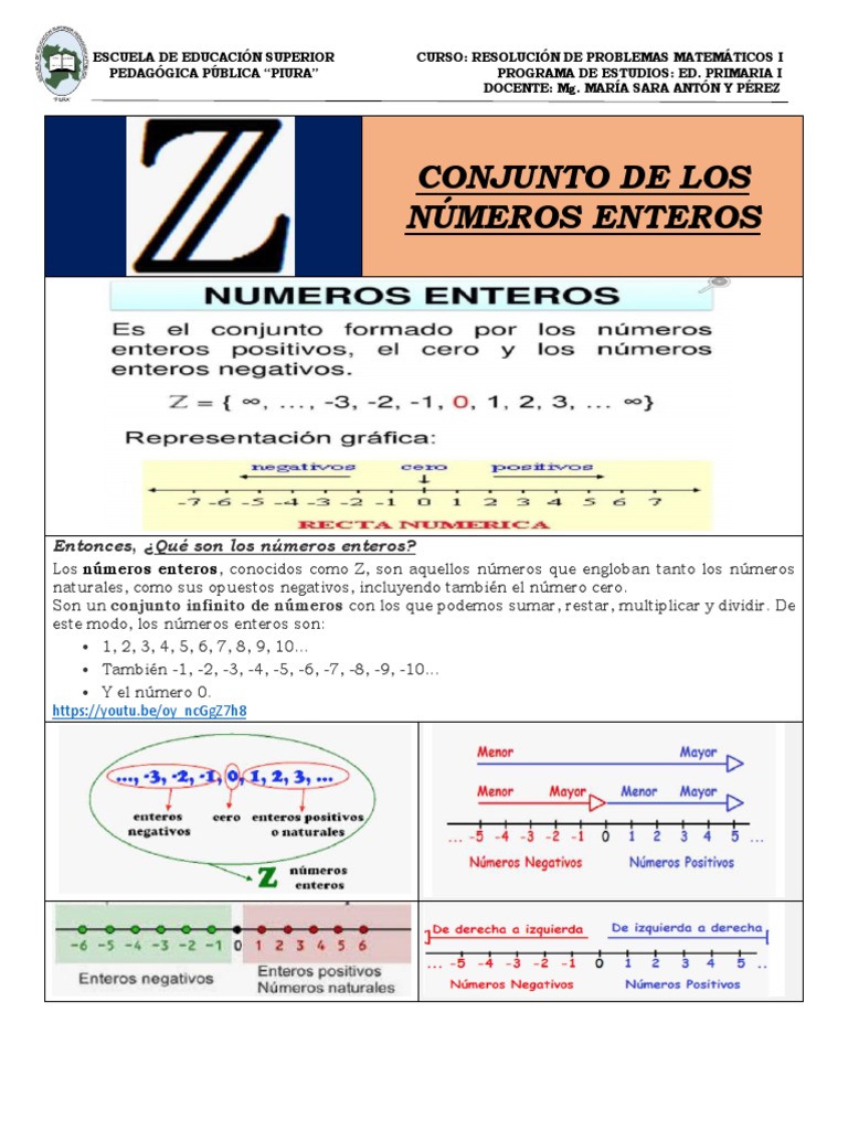 Conjunto de Los - Z | PDF | Entero | Sustracción