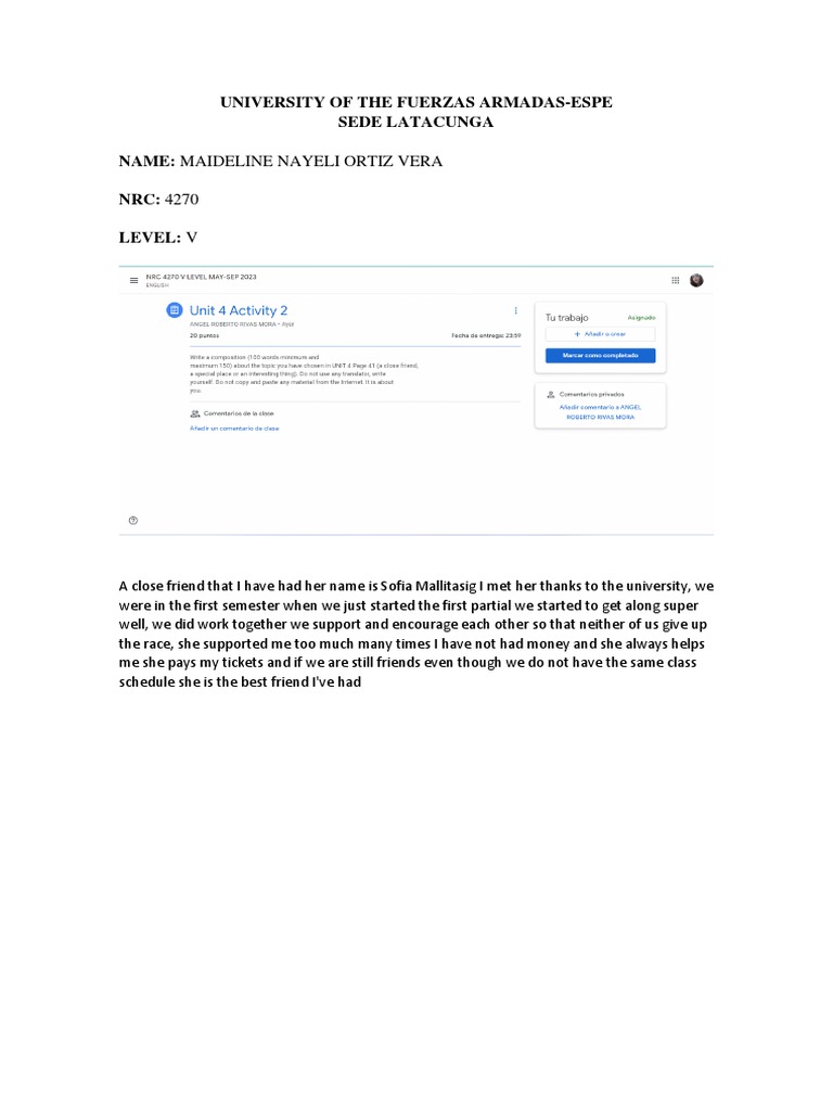 Unit 4 Activity 2 | PDF