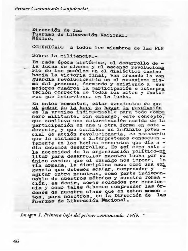 Comunicado 1 FLN | PDF