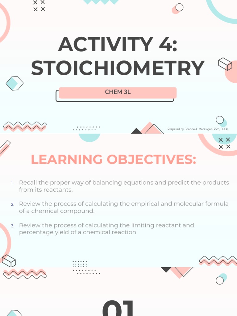 Stoichiometry for Chemistry Students | PDF | Mole (Unit) | Molecules