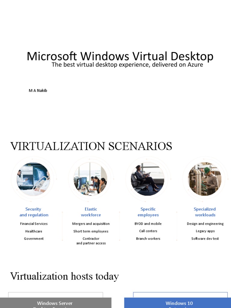 Windows Virtual Desktop | PDF | Microsoft Windows | Windows 10