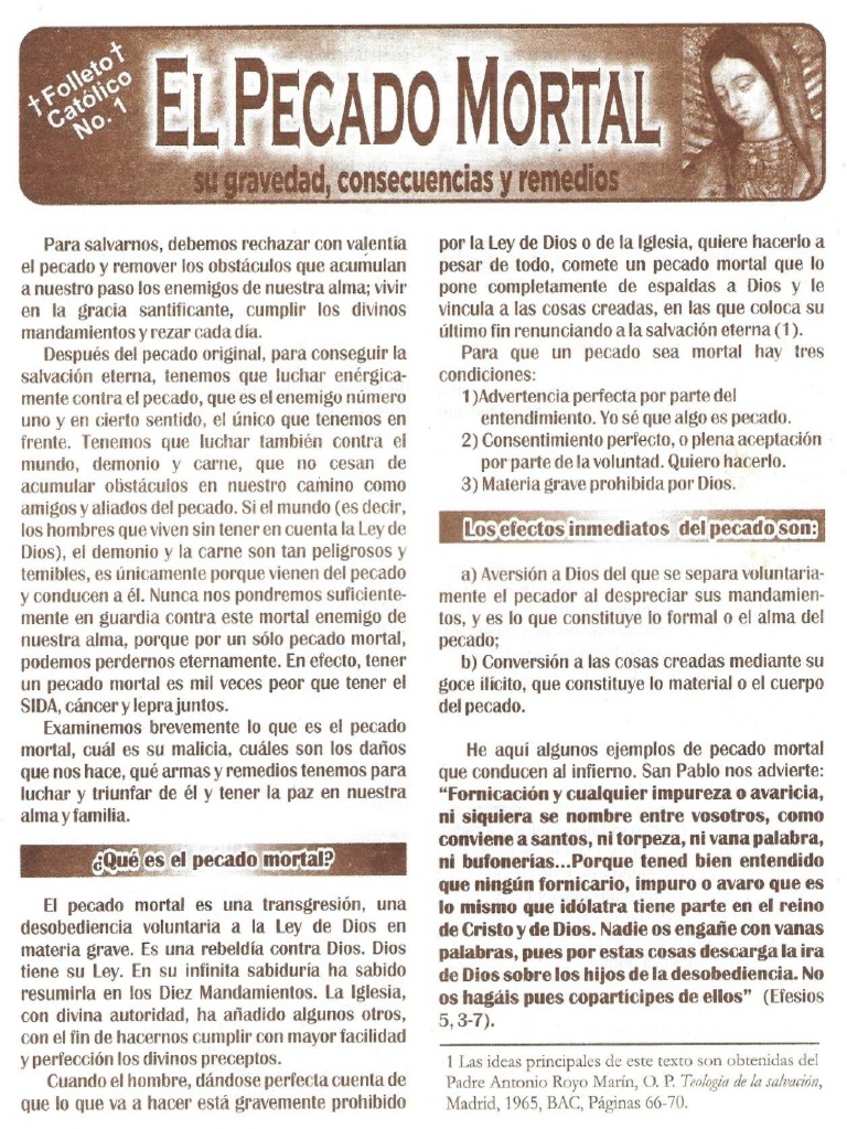 El Pecado Mortal | PDF