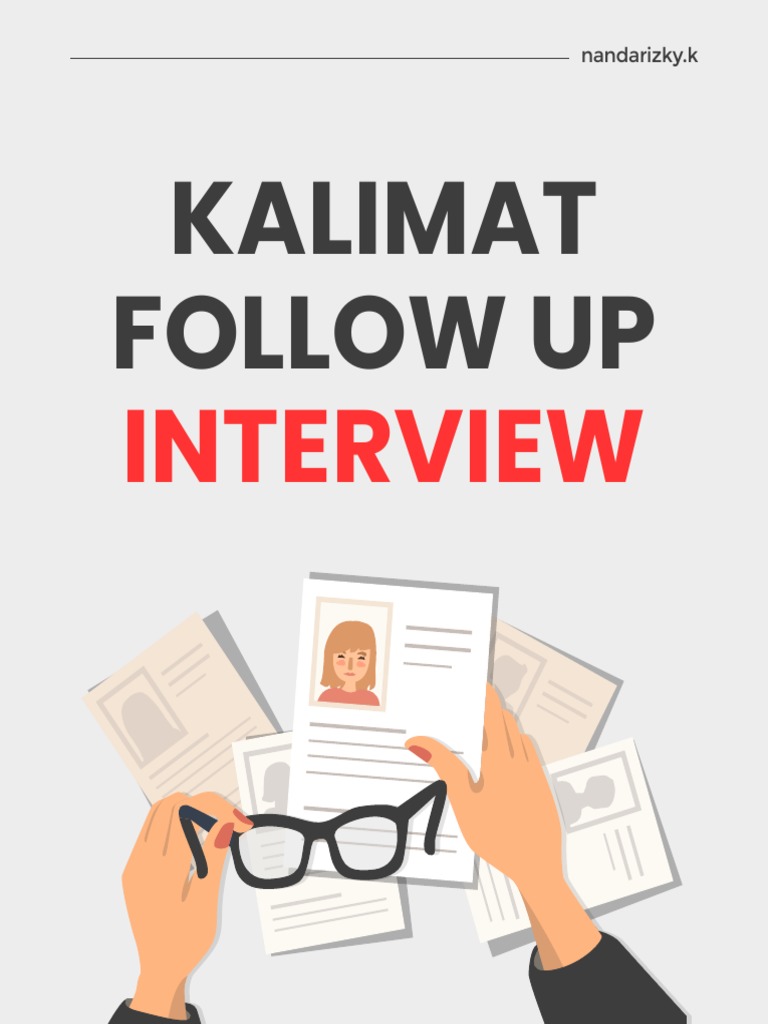 Contoh Email Follow Up Interview Kerja | PDF | Karier & Perkembangan