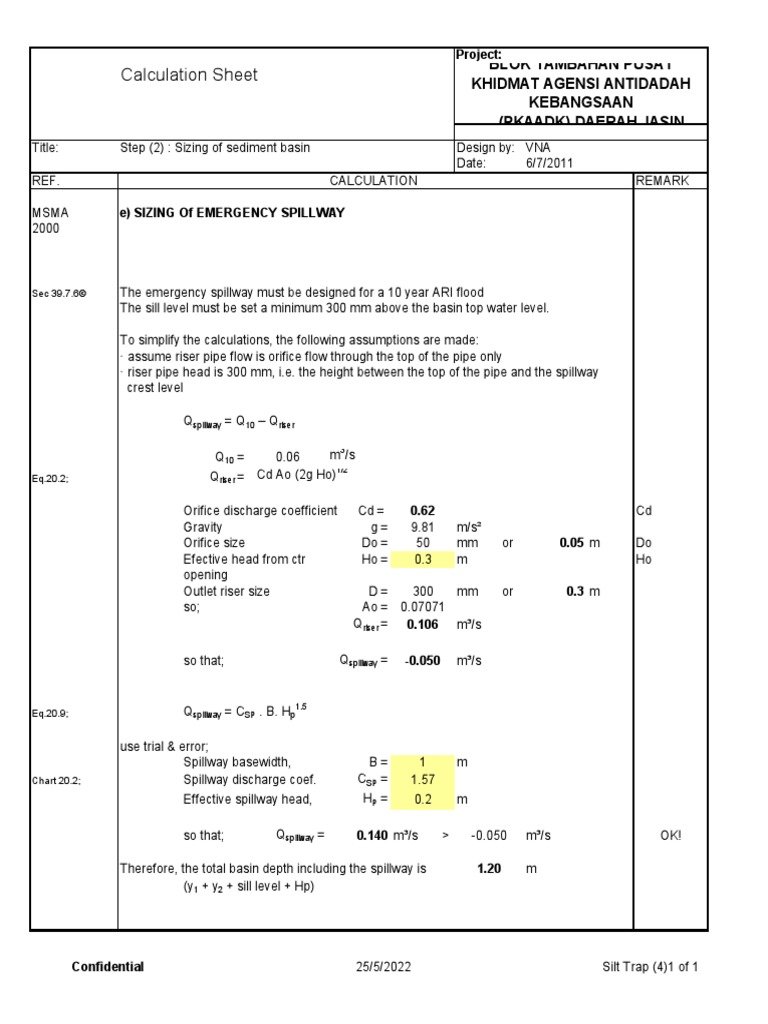Bukti 5.3a - Manual Sheet Bagi Rekabentuk Awam5 | PDF | Spillway ...
