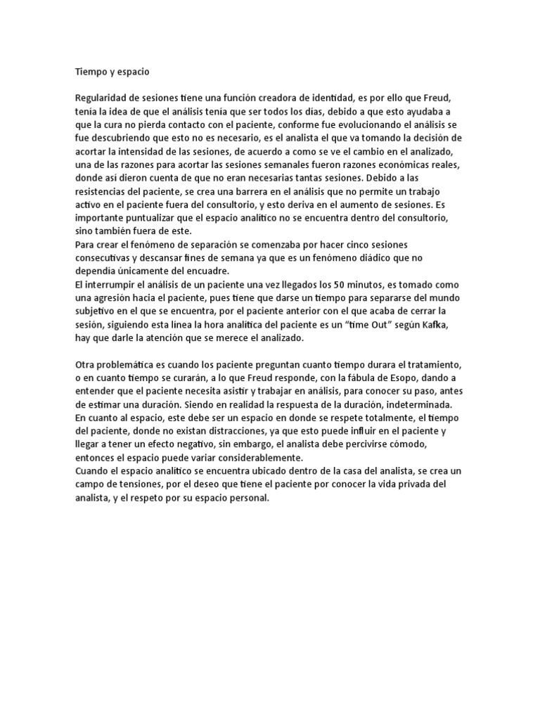 Tiempo y Espacio Equipo | PDF