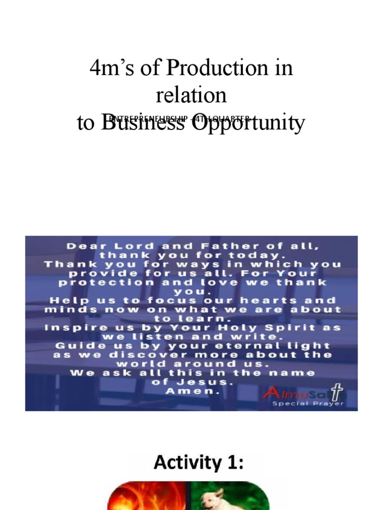4ms of Operation | PDF | Career & Growth