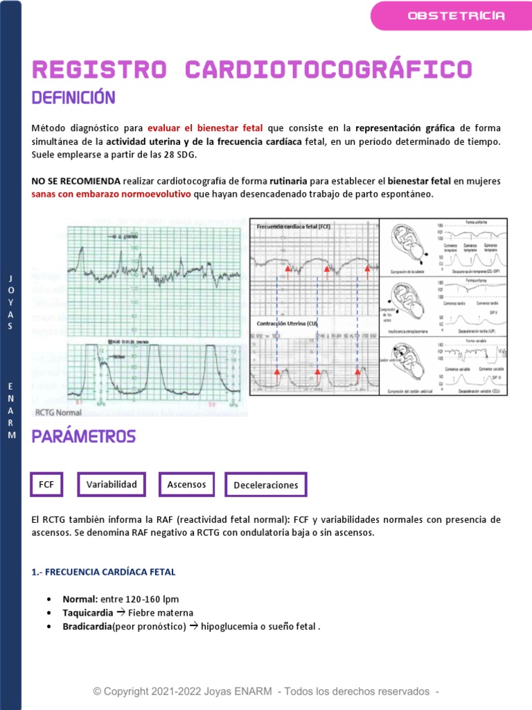 Registro Cardiotocográfico | PDF | Parto | Reproducción humana