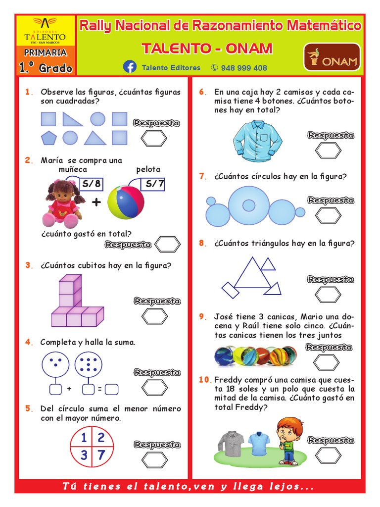 1° Grado Primaria | PDF