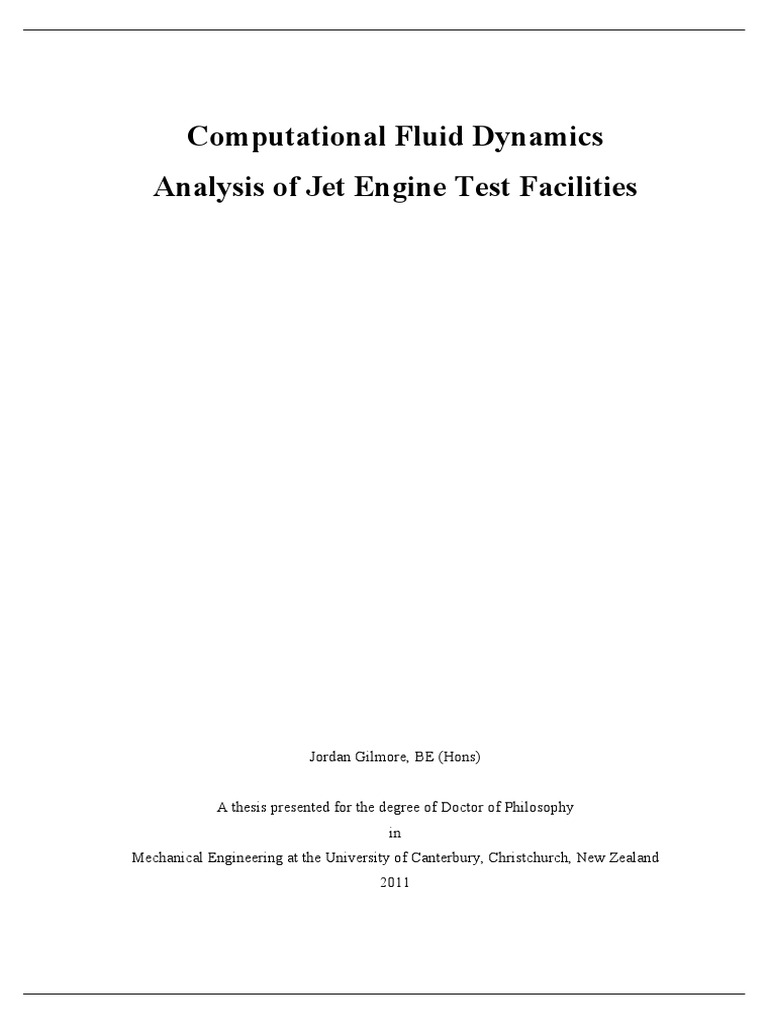 Computational Fluid Dynamics Analysis of Jet Engine Test Facilities ...