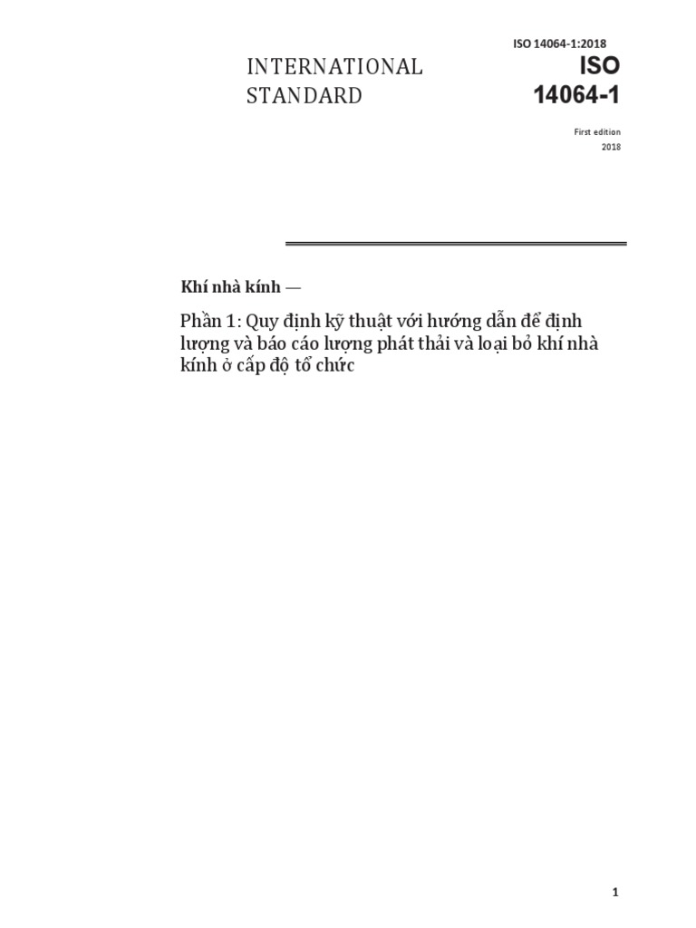 Tiêu Chuẩn ISO 14064-1 (v) | PDF