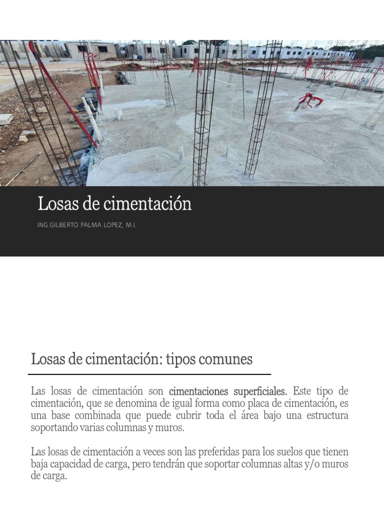Losas de Cimentación | PDF