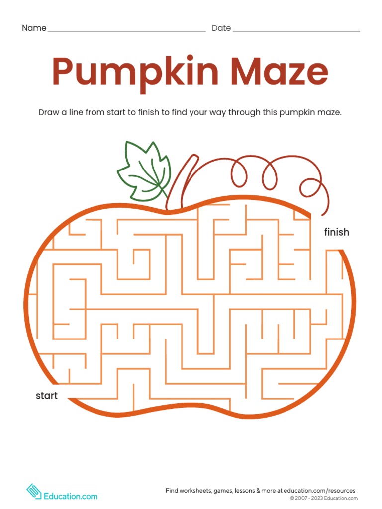 Pumpkin Maze | PDF