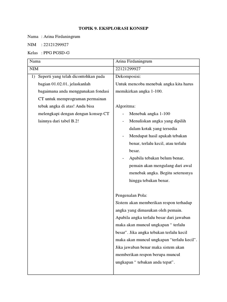 Pemrograman Game Tebak Angka | PDF | Metode & Bahan Ajar